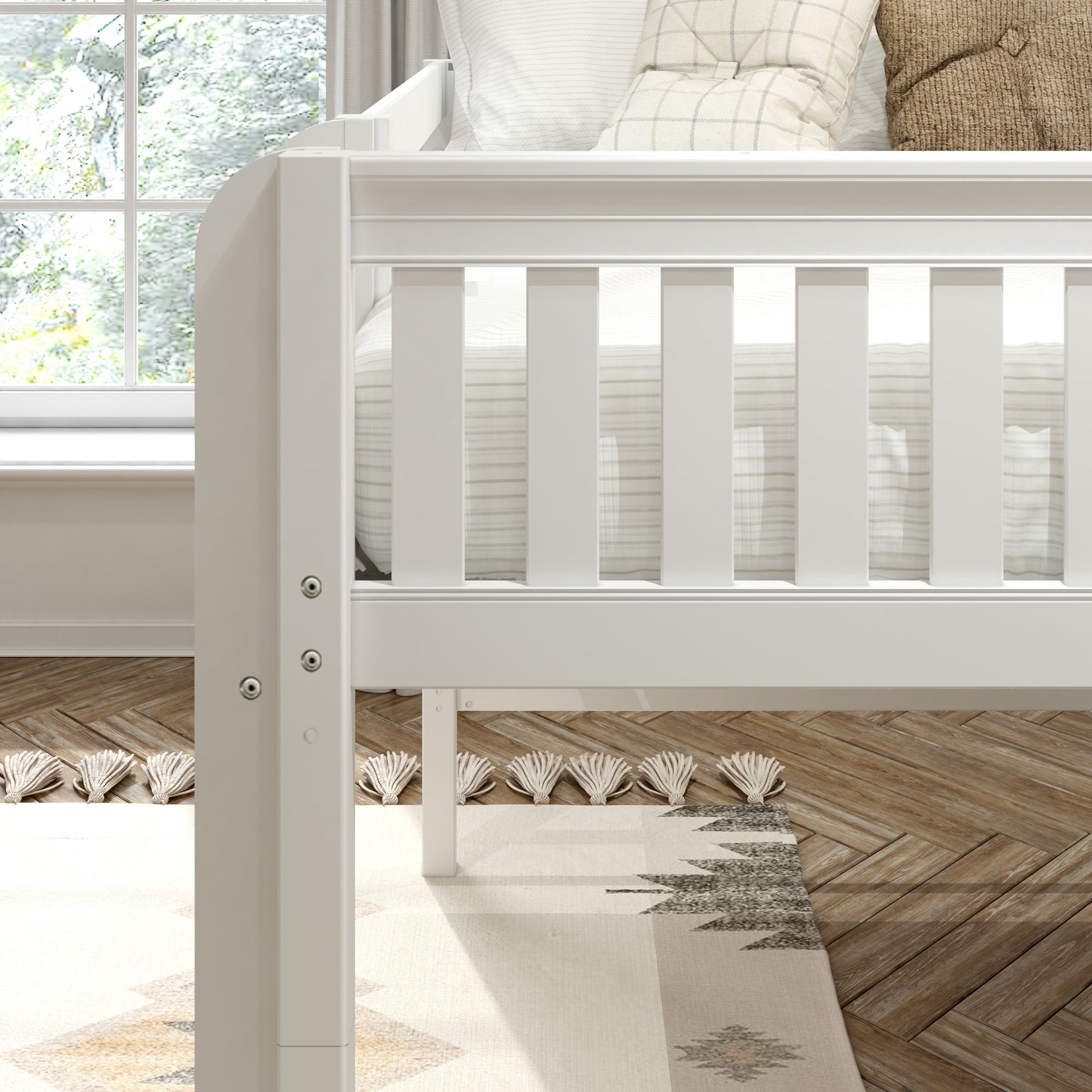 Maxtrix Full Mid Loft Bed with Ladder — Decor4Kids